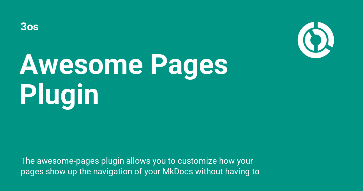 Awesome Pages Plugin - 3os